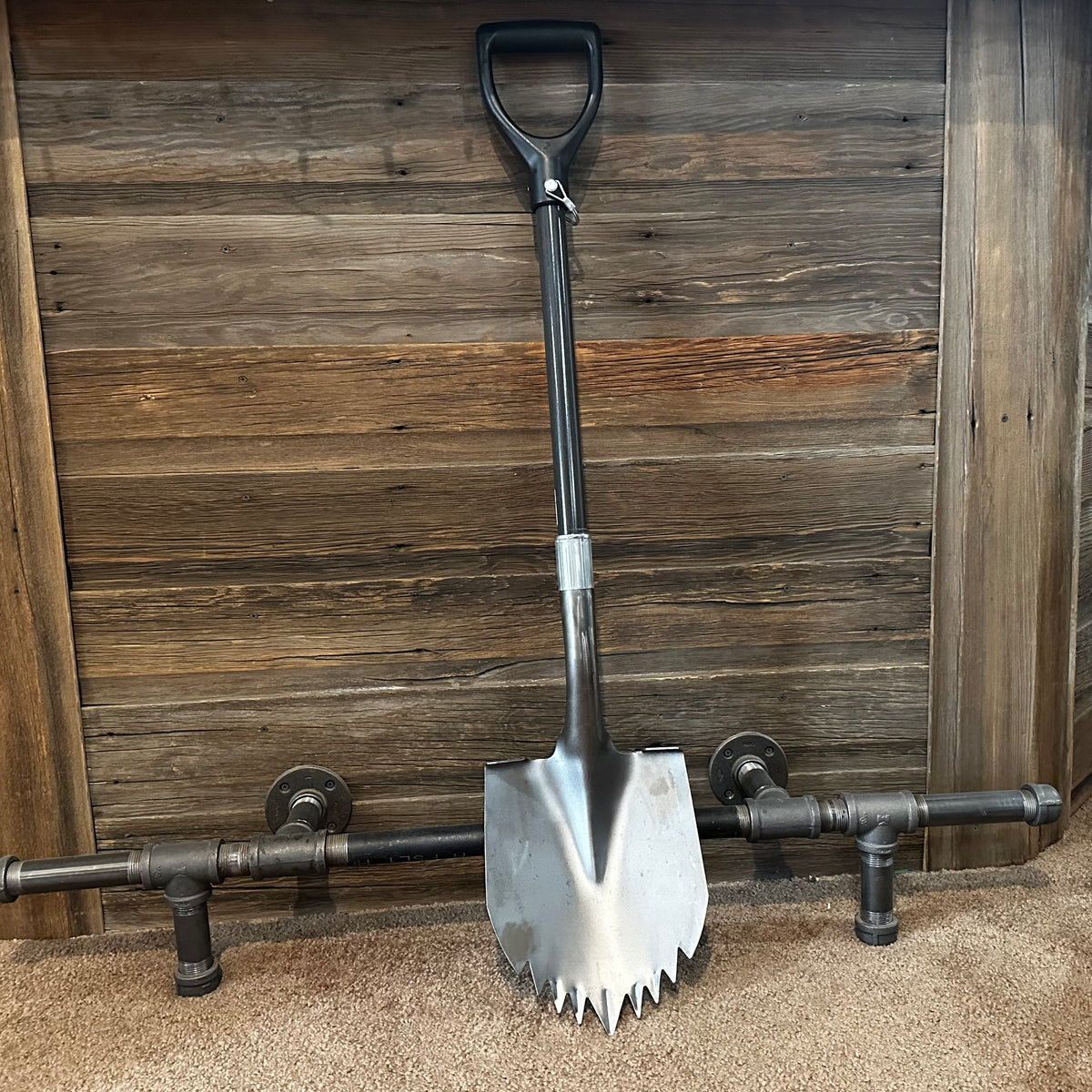 FACTORY SECOND Krazy Beaver Shovel (Black Handle/Raw Steel Head ...